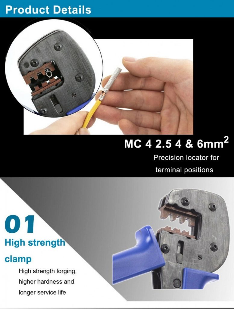 buy Professional Crimping Pliers for MC4 and Compatible Connectors