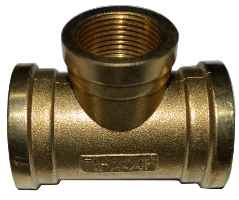 buy Brass Female BSP Tee Pipe Fitting